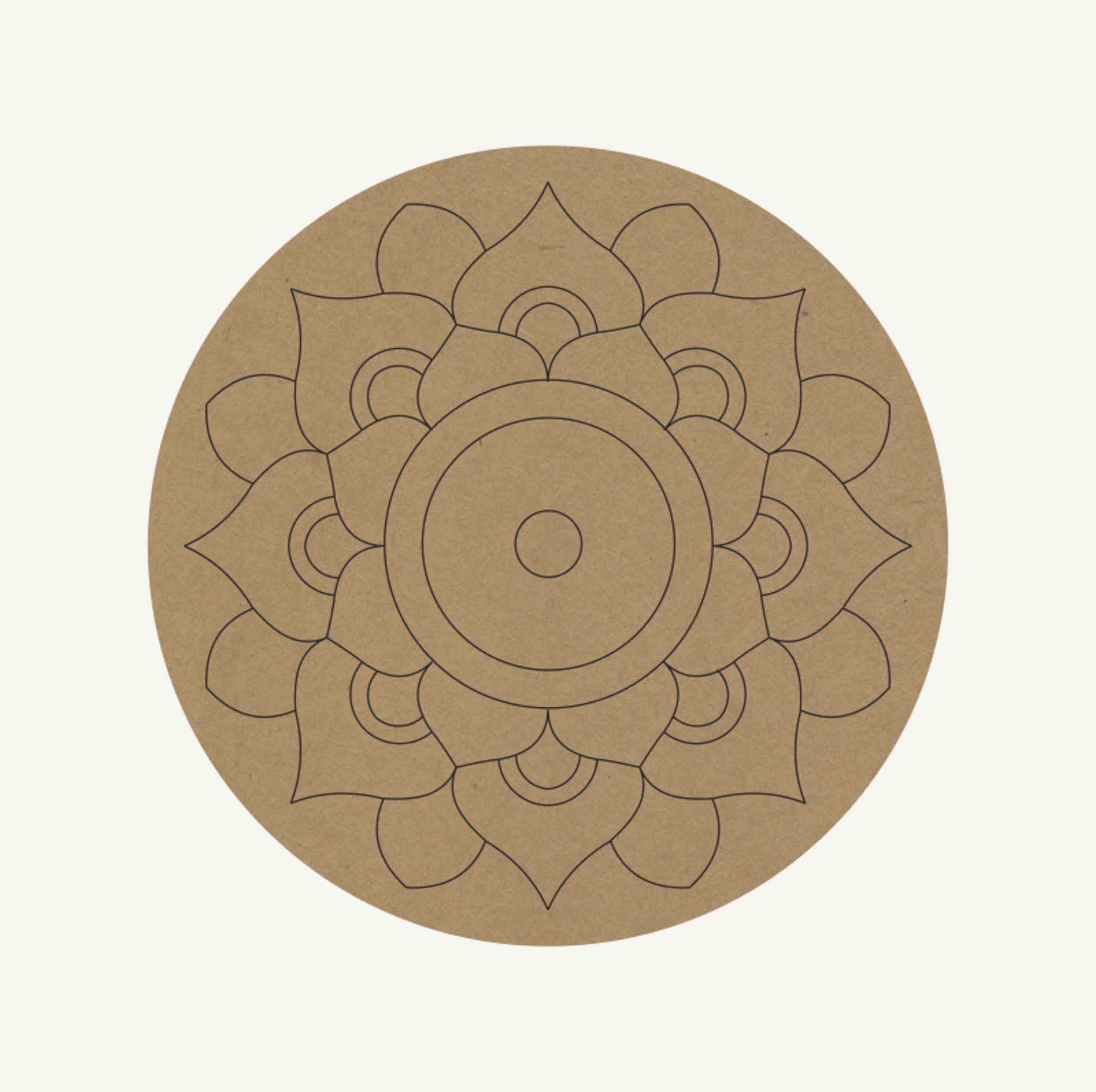 Lippan Art in Round MDF Base Design 1 | The Point Blank