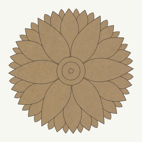 Lippan Art in Round MDF Base Design 8 | The Point Blank