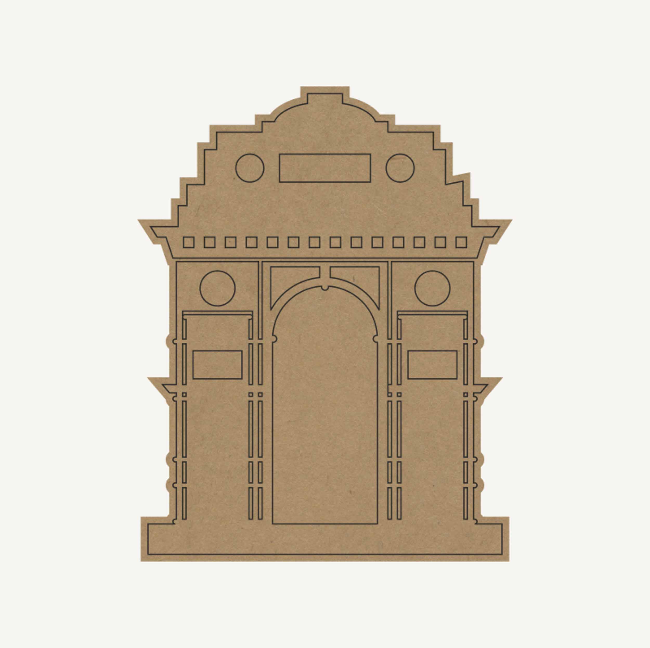 India Gate Fridge Magnet MDF | The Point Blank