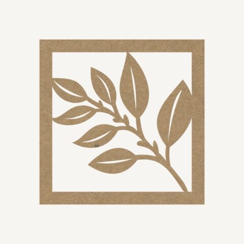 Leaf Design Cut Out in MDF | The Point Blank