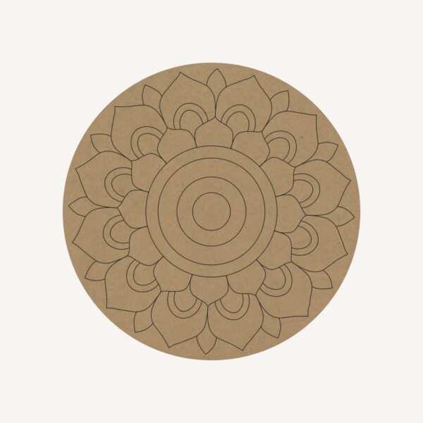 Lippan Art in Round MDF Base Design 37 | The Point Blank